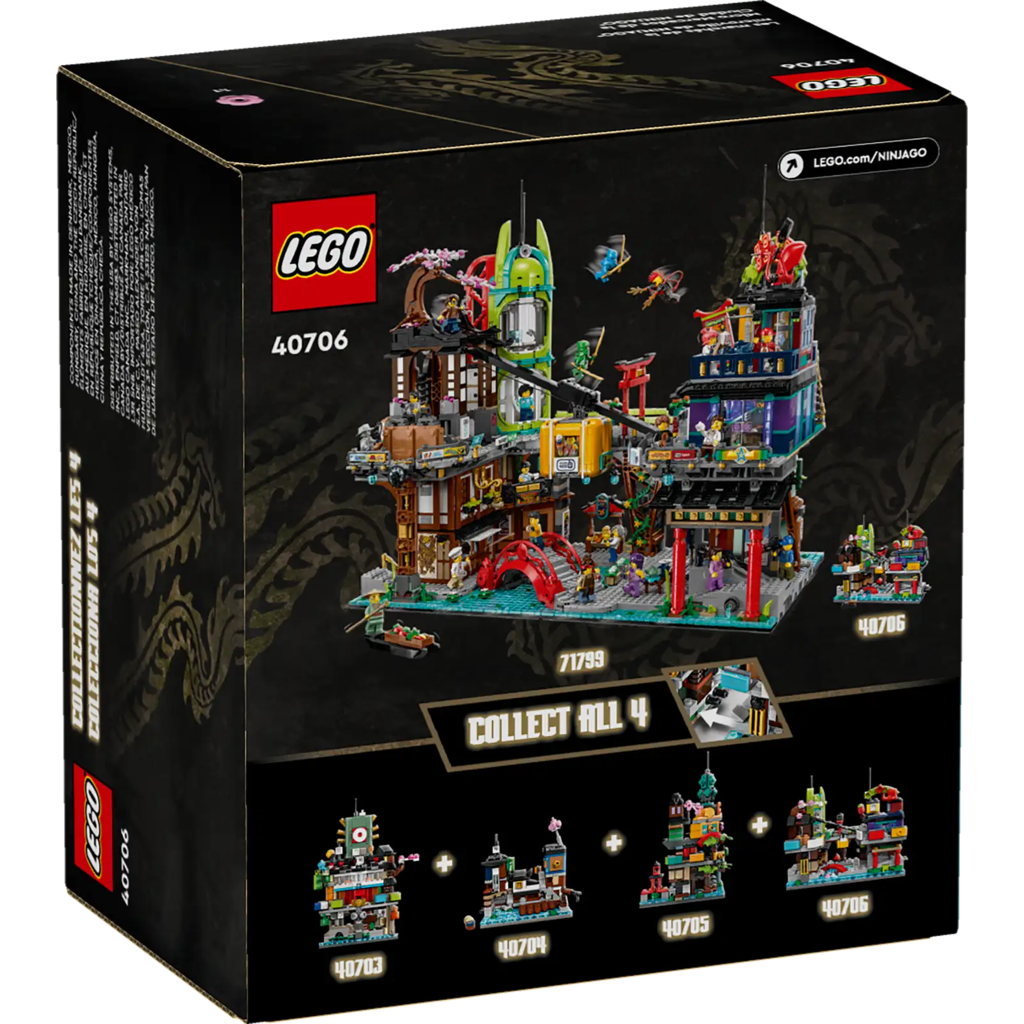 Micro NINJAGO® City Markets 40706 - New LEGO Ninjago Set – Bricks ...