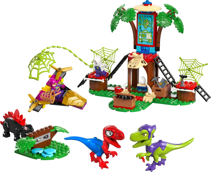 11200 Spidey and Gobby's Raptor Battle at Tree House HQ - New LEGO Spi ...