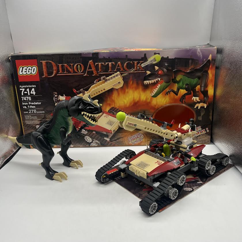 SALE! 20% OFF! 7476 Iron Predator vs. T-Rex - Used LEGO Dino Attack Se ...