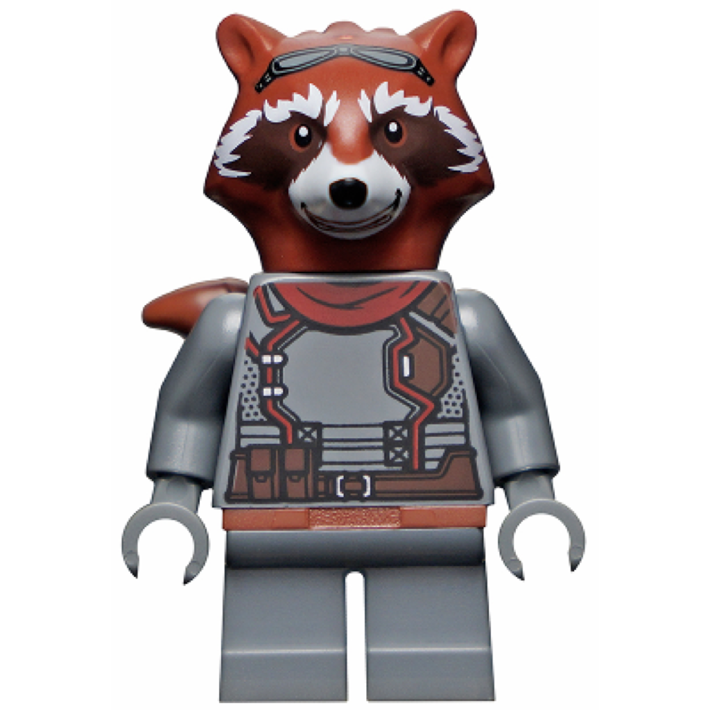 Rocket Racoon - LEGO® Marvel™️ Comics Minifigure – Bricks & Minifigs Eugene