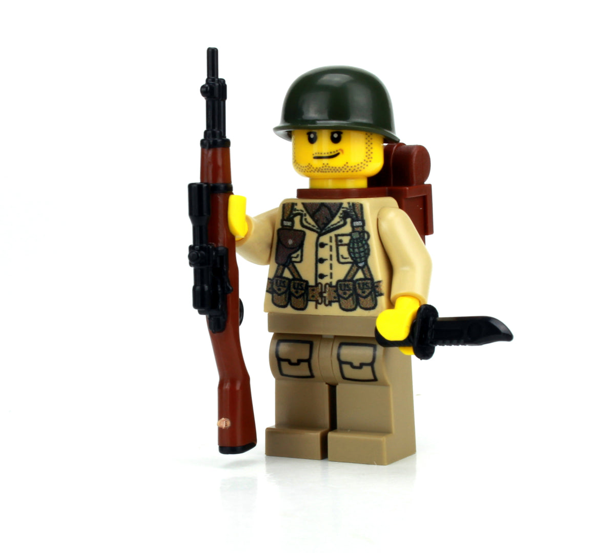 WW2 U.S. Army Soldier M1 Garand Rifle - Custom Military LEGO ...