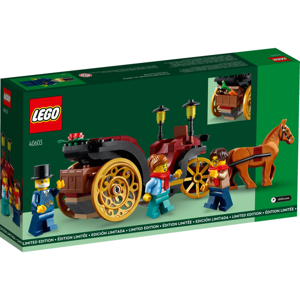 Wintertime Carriage Ride 40603 - New LEGO® Set – Bricks & Minifigs Eugene