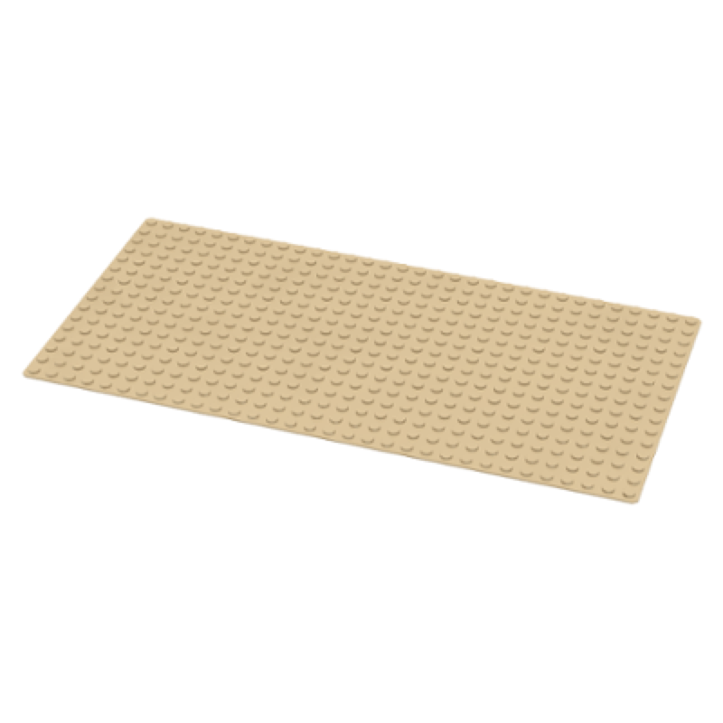 Baseplate 5"x10" - Tan - Used LEGO® Baseplate – Bricks & Minifigs Eugene