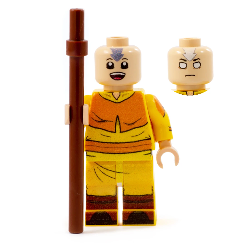 Aang - Custom LEGO® Avatar The Last Airbender™ Minifigure – Bricks ...