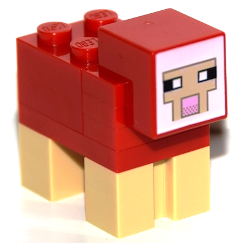 Sheep - LEGO® Minecraft™ Animal – Bricks & Minifigs Eugene