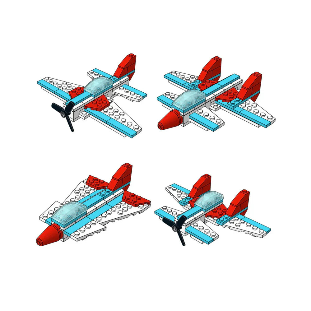 The Quadro Plane - Custom Brick Loot LEGO Kit – Bricks & Minifigs Eugene