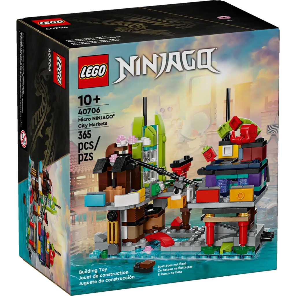 Micro NINJAGO® City Markets 40706 - New LEGO Ninjago Set – Bricks ...