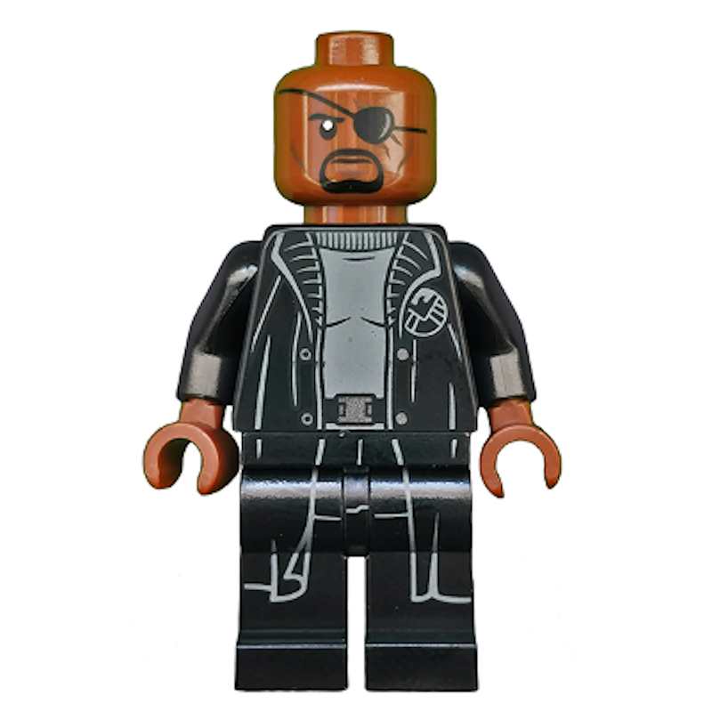 Nick Fury - LEGO® Marvel™ Super Heroes Minifigure – Bricks & Minifigs ...