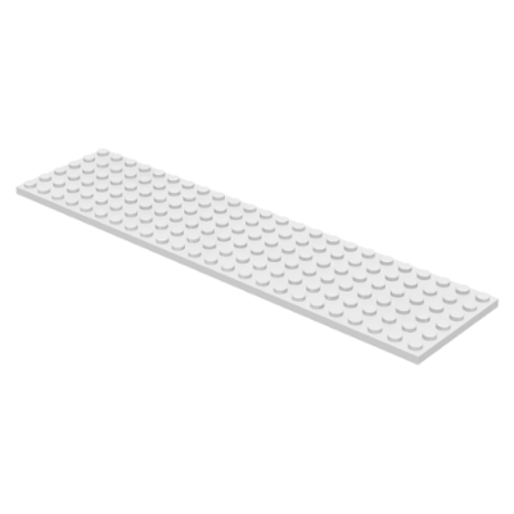 White - LEGO 6 x 24 stud Plate – Bricks & Minifigs Eugene