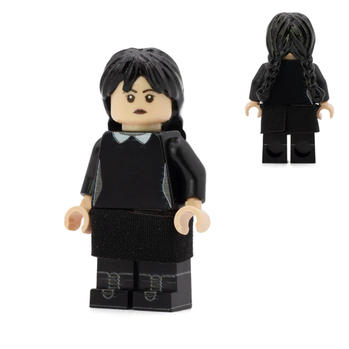 Wednesday - Custom LEGO® Minifigure – Bricks & Minifigs Eugene