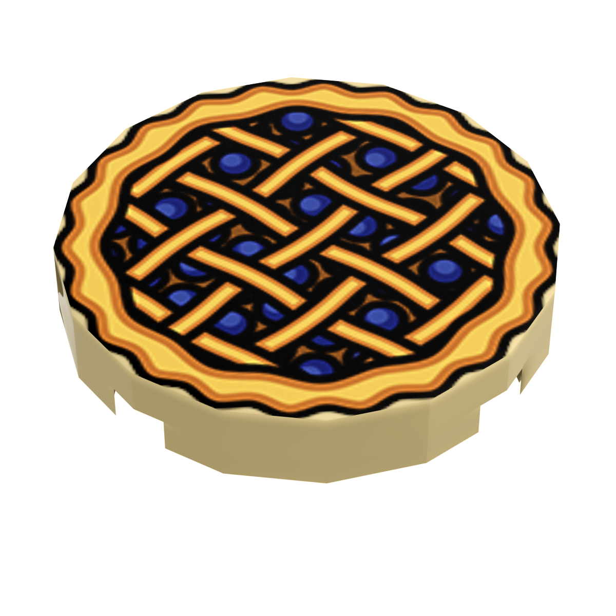 B3 Customs® Blueberry Pie (2x2 Tile) – Bricks & Minifigs Eugene