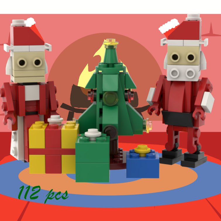 Mr. and Mrs. Claus Custom LEGO® Kit – Bricks & Minifigs Eugene