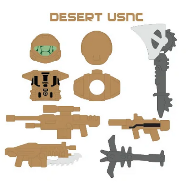 Shock Trooper - Desert USNC - LEGO®-compatible Accessory Pack – Bricks ...