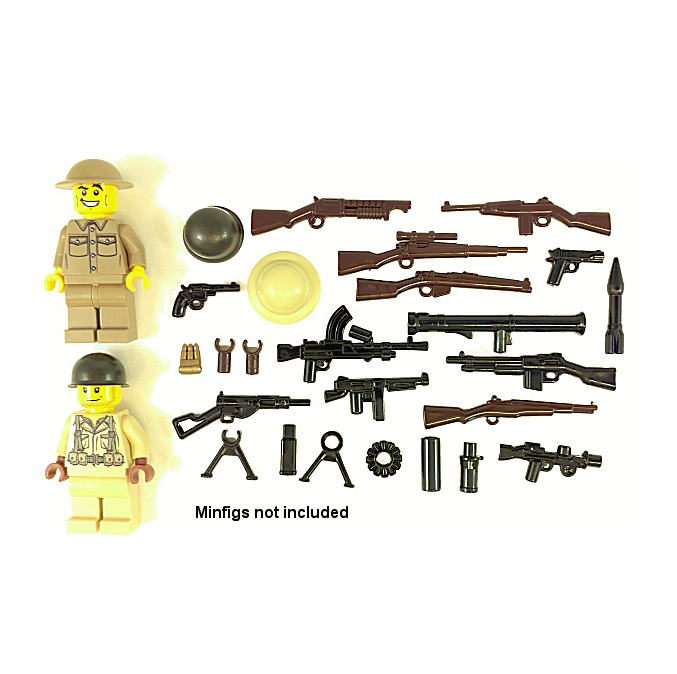Allies Weapons Pack v2 - LEGO®-compatible Minifigure Accessory – Bricks ...