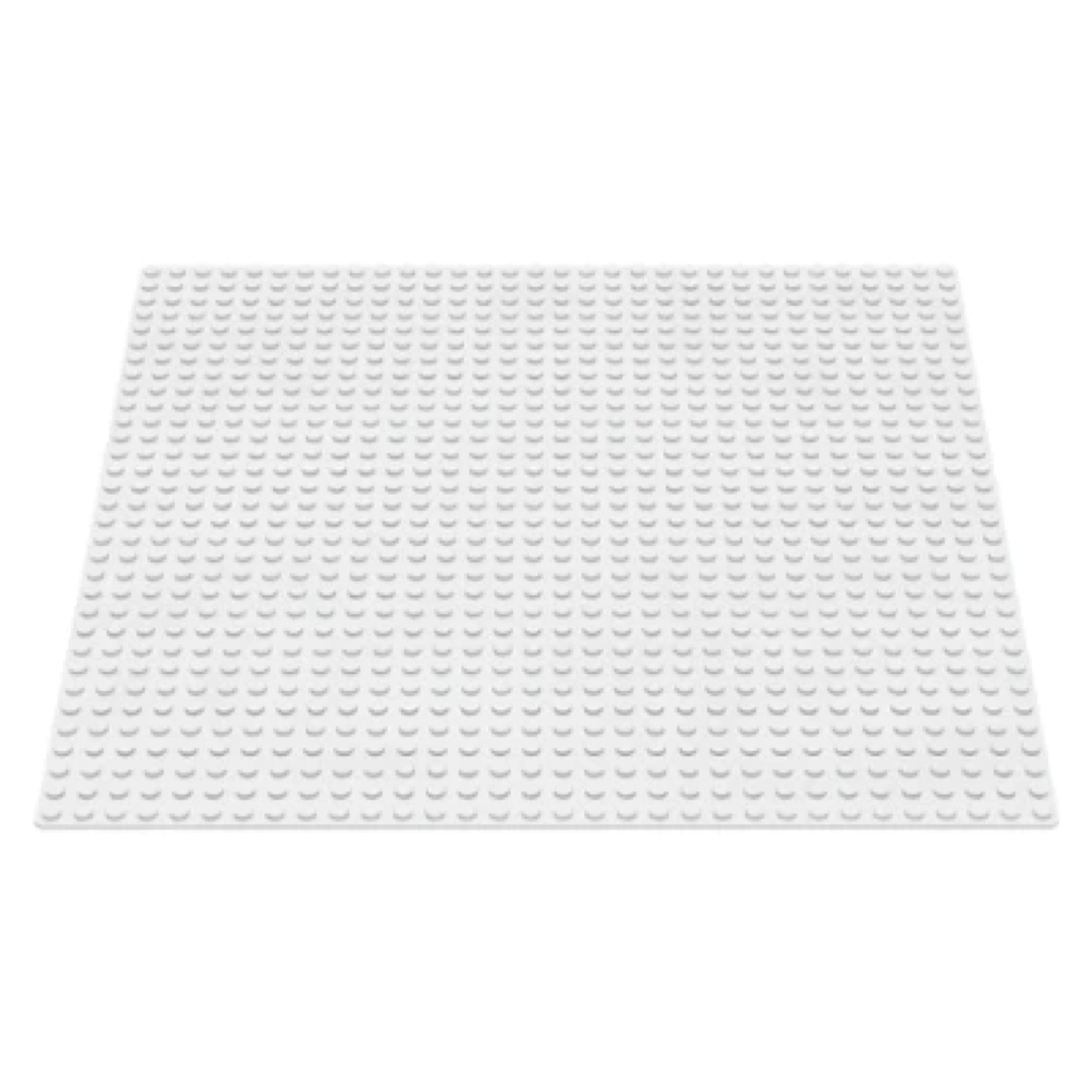 White - Medium LEGO®-compatible plate 10"x10" – Bricks & Minifigs Eugene