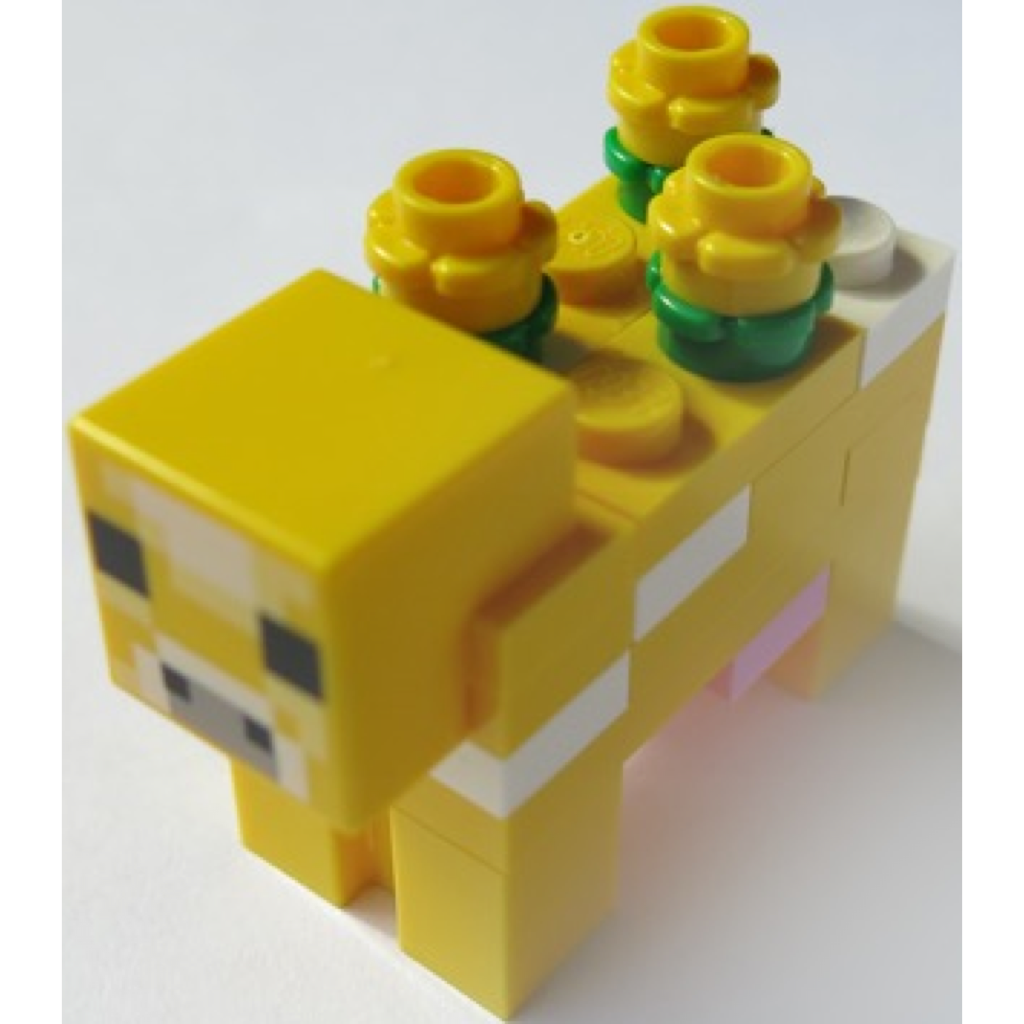 Minecraft Cow, Moobloom – Bricks & Minifigs Eugene