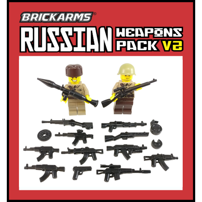 Russian Weapons Pack v2 - LEGO®-compatible Minifigure Accessory ...