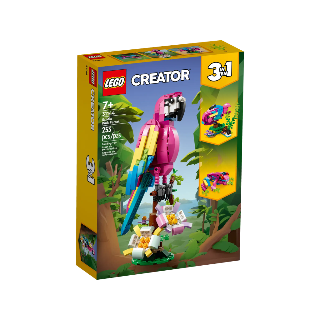Exotic Pink Parrot 31144 - New LEGO® Creator™️ Set – Bricks & Minifigs ...