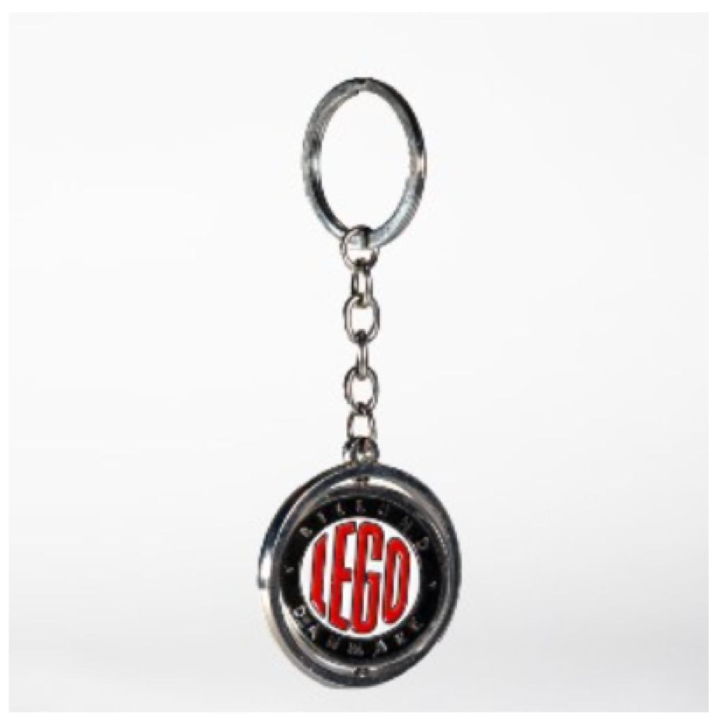 LEGO® Retro Spinning Keychain 1950 logo – Bricks & Minifigs Eugene