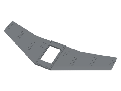 Wing Plate - Dark Gray - Used LEGO® Part – Bricks & Minifigs Eugene