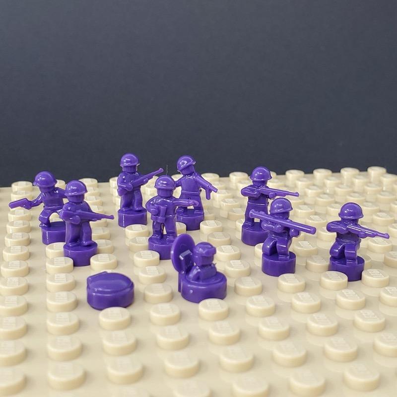 Nano Soldier Figures - Dark Purple - LEGO®-compatible nano soldiers ...
