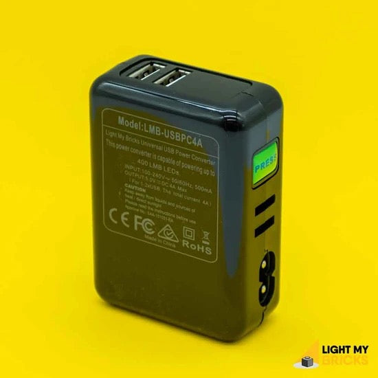 Universal Power Adaptor 5V 4 Amp USB Wall Adaptor – Bricks & Minifigs ...