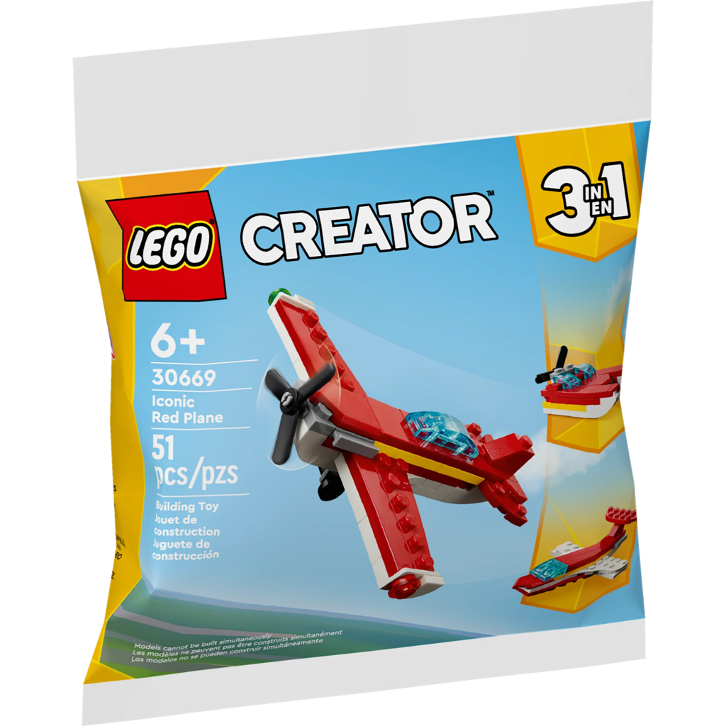 Iconic Red Plane Polybag 30669 - New LEGO Creator Set – Bricks ...