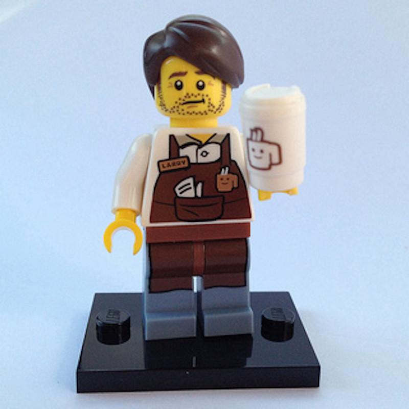 Larry the Barista - The LEGO Movie Series 1 Collectible Minifigure ...