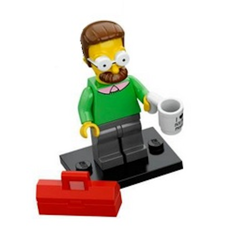 Ned Flanders - The Simpsons Series 1 Collectible Minifigure - LEGO ...